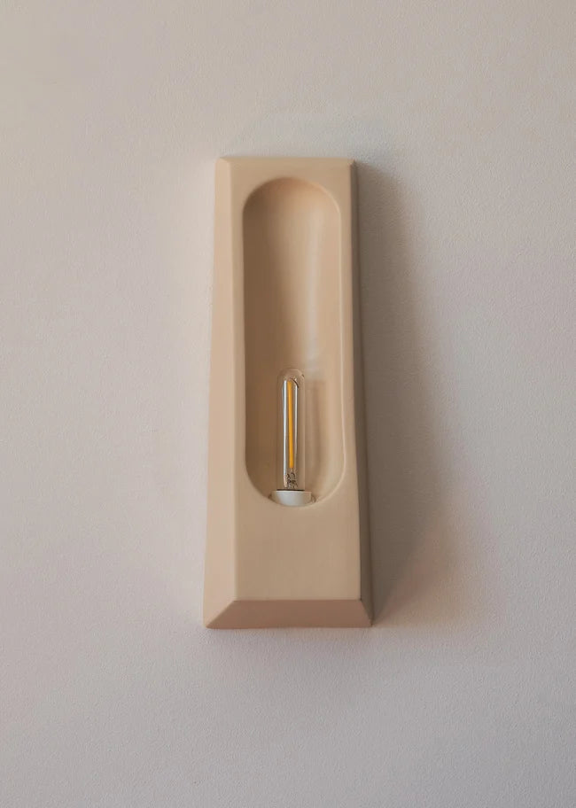 Violaine d’Harcourt | Alcove Sand Ceramic Wall Light | Ceramic Wall Light | Sand | European ...