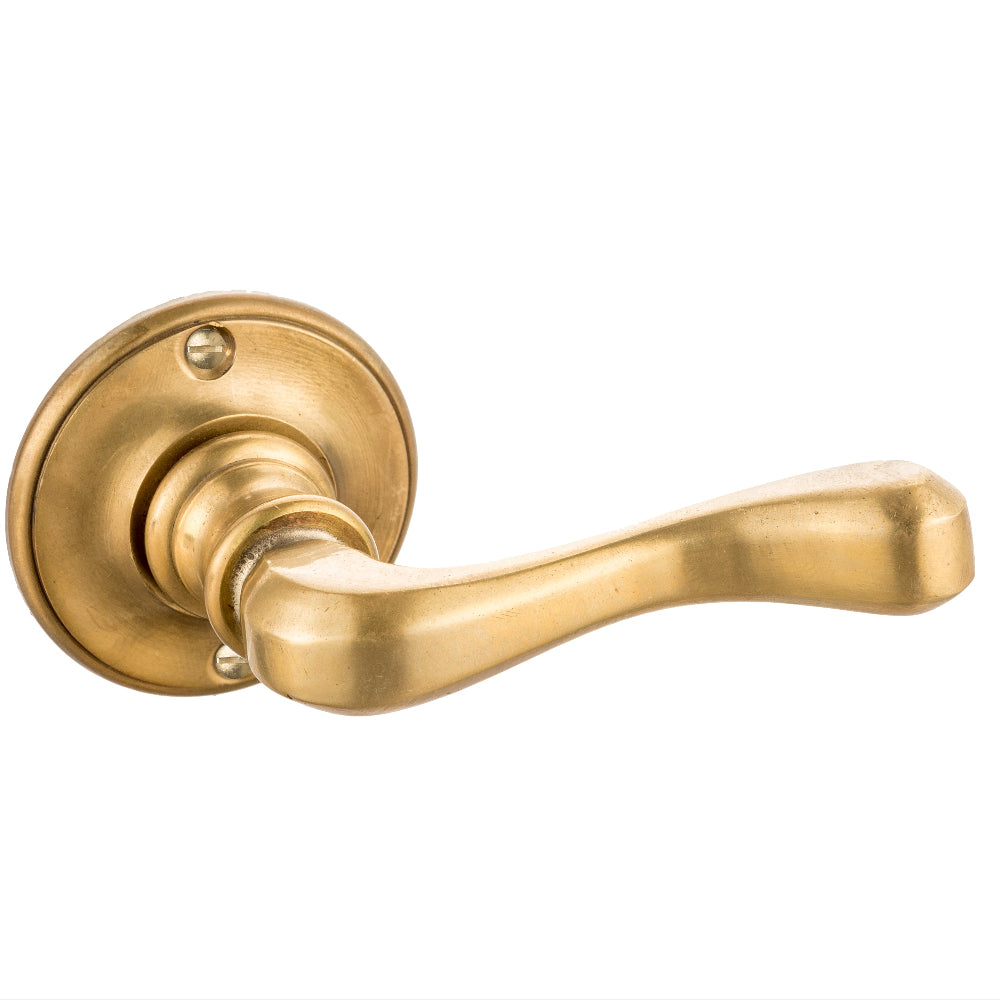 Knobs | Novecento Small Simple Brass Door Handle (Small) | Luxury ...