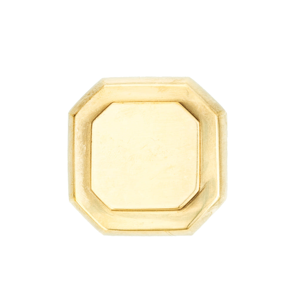Knobs | Novecento Octagonal Square Brass Knob | Luxury Italian Hardware ...