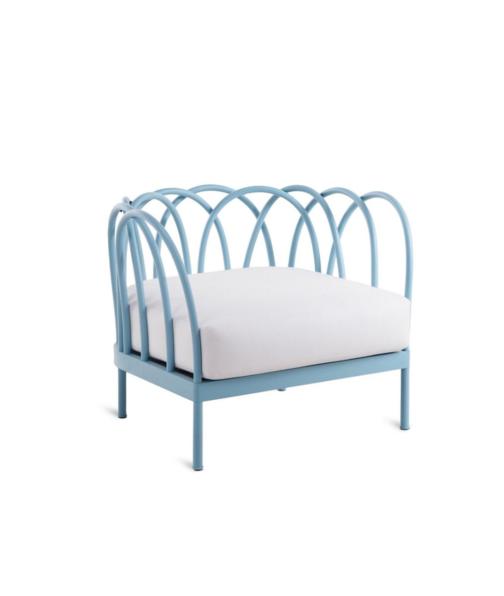 Les Arcs Armchair Structure In Aluminium – Emporean